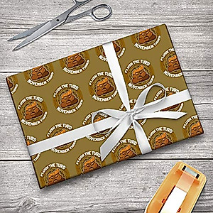 GRAPHICS & MORE Flush the Turd November 3rd Gift Wrap Wrapping Paper Rolls