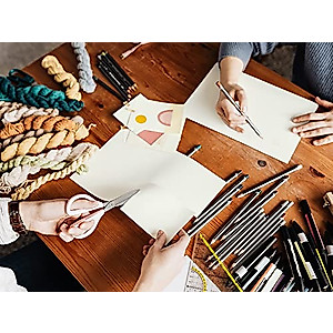 Creamy Cardstock - 8.5'' x 11'' 85lb Cover Card Stock Heavyweight Paper Perfect for Scrapbooks, Art, Crafts, Business Cards 25 Sheets 250g UAP13CC