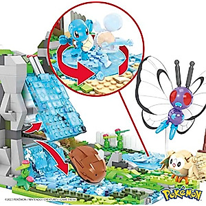 MEGA Pokemon Action Figure Building Toys for Kids, Jungle Voyage with 1362 Pieces, 4 Poseable Characters, Age 7+ Years Old Gift Idea (Amazon Exclusive)