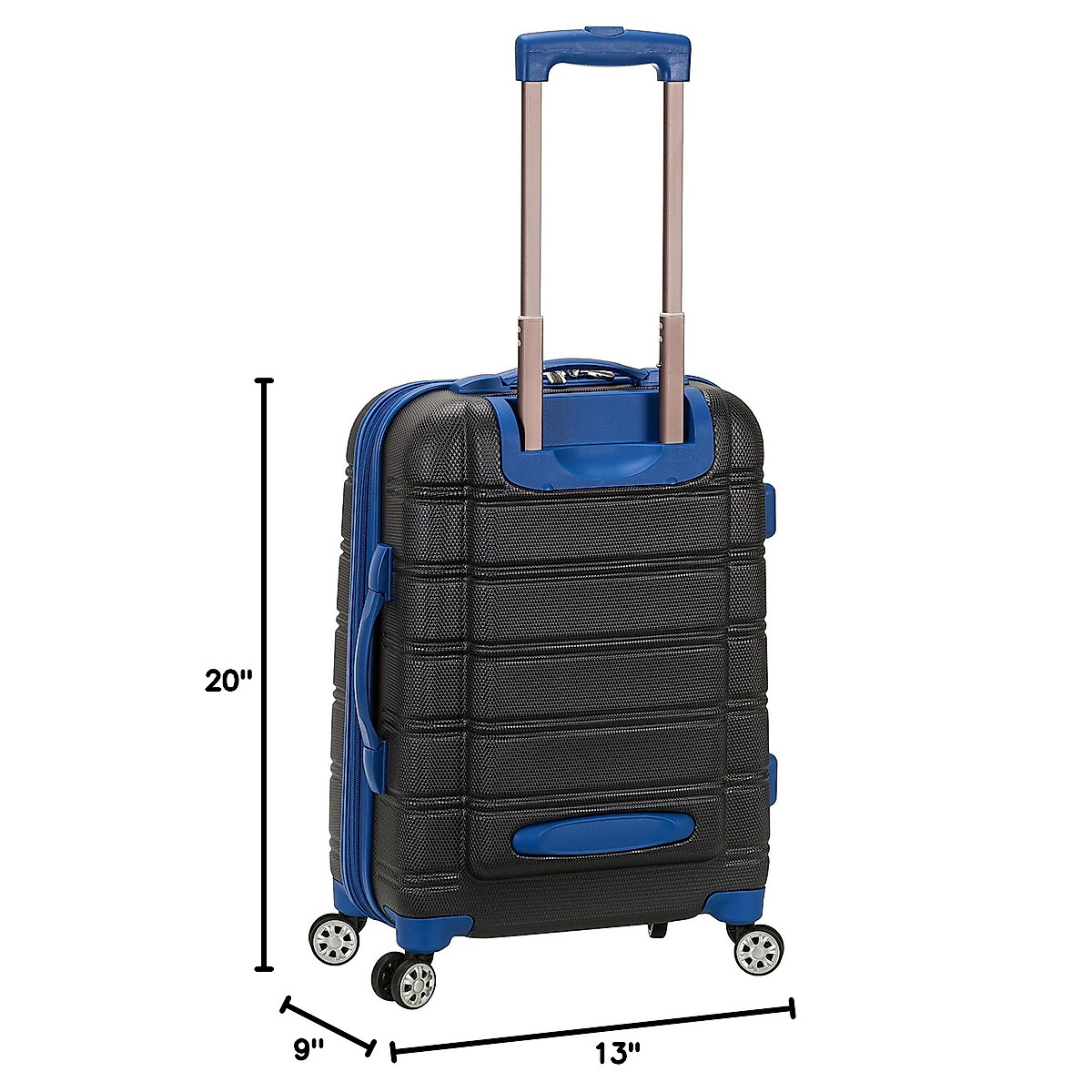 Rockland Melbourne Hardside Expandable Spinner Wheel Luggage, Grey, Carry-On 20-Inch