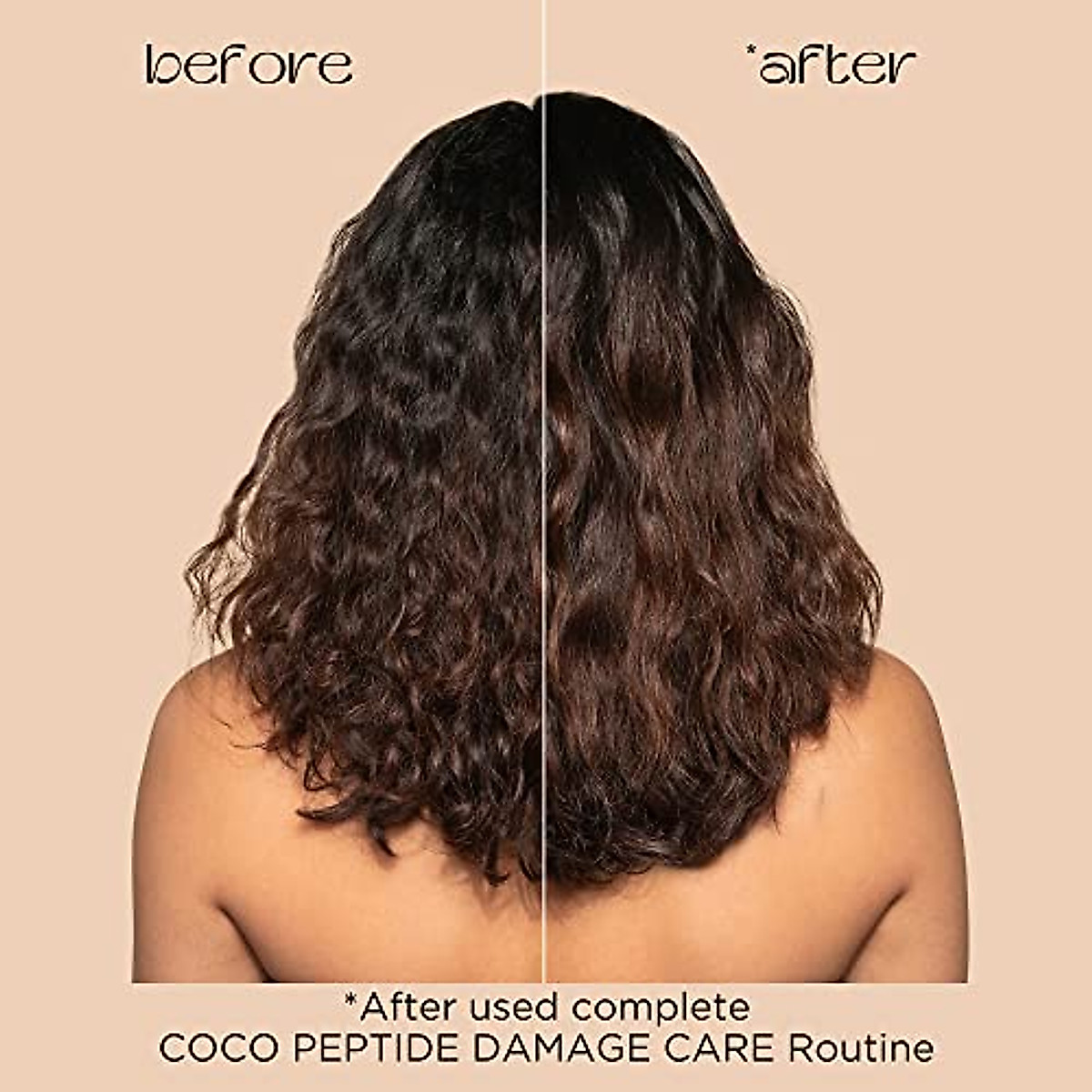 Pacifica Coco Peptide Damage Care Shampoo & Conditioner Set – Repairing Hair Care for Dry Damaged Hair Vegan Collagen & Peptides for Split Ends & Breakage Sulfate Free Clean Vegan Dermatologist Tested
