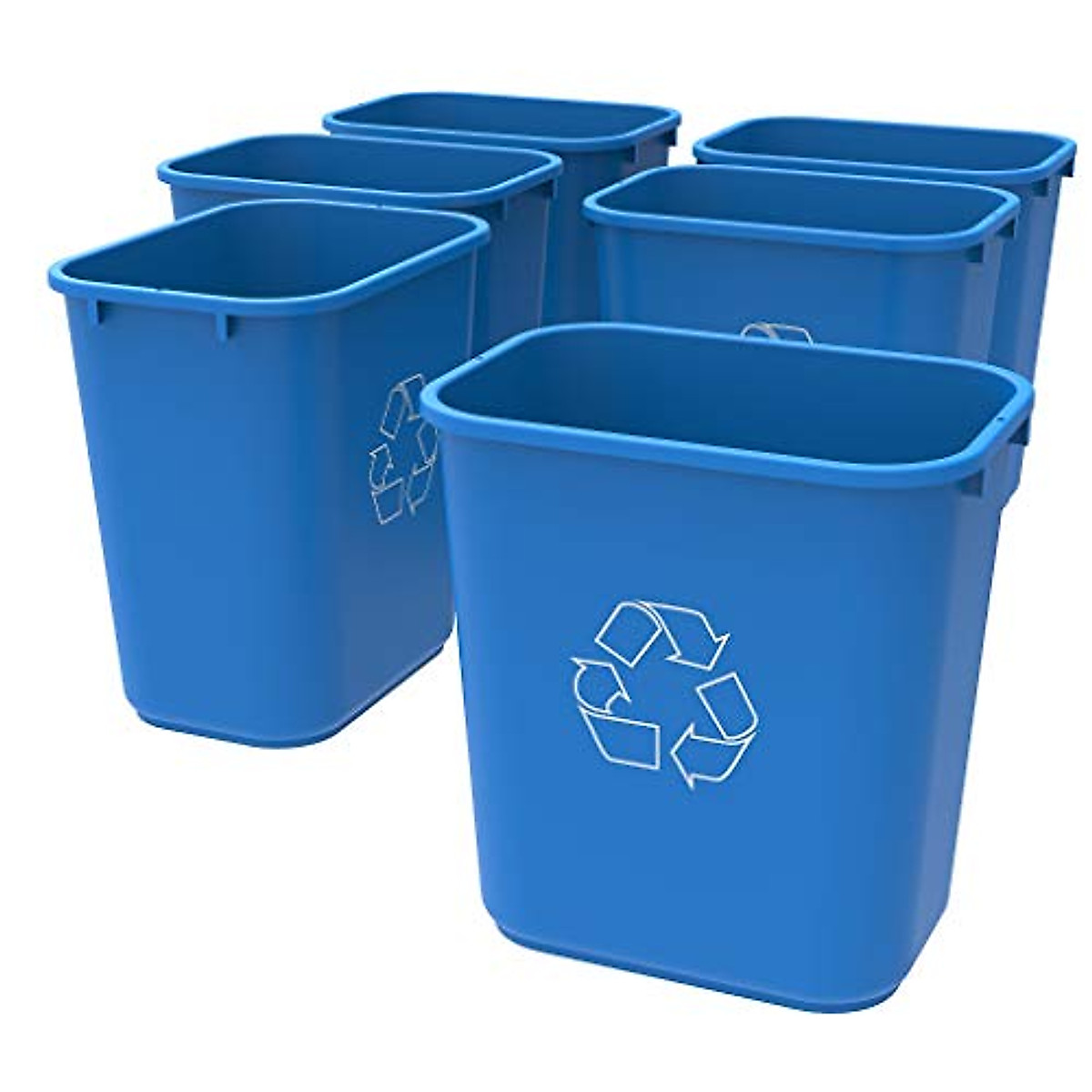 Storex 7-Gal Medium Recycling Basket, 12 units