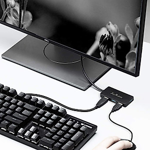 USB 3.0 Hub, JoyReken Ultra Slim 4-Port USB 3.0 Data Hub Portable Super Speed for MacBook, Mac Pro/Mini, iMac, XPS, Surface Pro, Notebook, PC, USB Flash Drives, Mobile HDD, and More[Upgraded]
