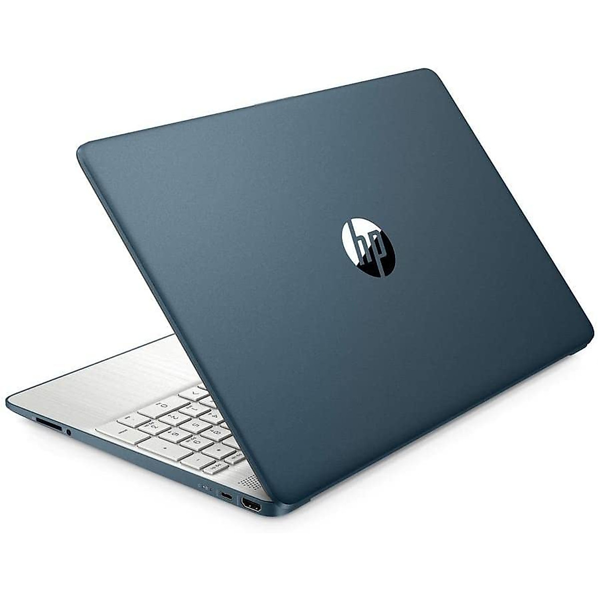 HP 2023 Newest Laptop, 15.6 Inch Screen FHD Display, AMD Ryzen 5 5500U Processor, 16GB RAM, 1TB SSD, AMD Radeon Graphics, Spruce Blue, Bluetooth, Webcam, HDMI, Windows 11 Home, Bundle with JAWFOAL