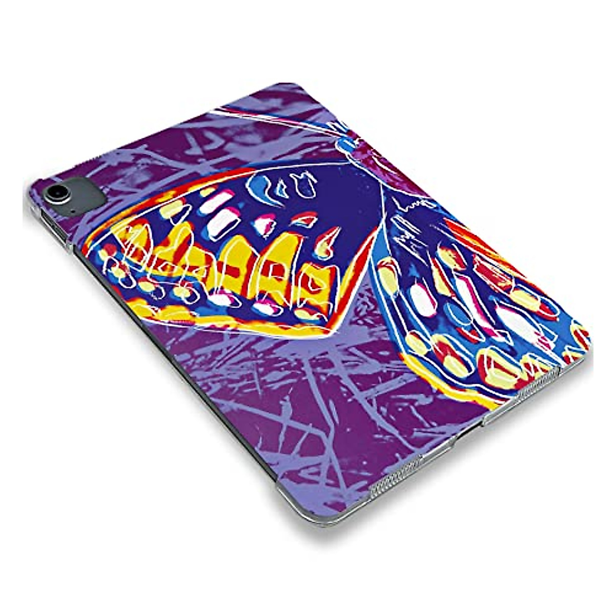 Kawaii Purple Monarch Butterfly case Compatible with iPad Mini Air Pro 7.9 8.3 9.7 10.2 10.9 11 12.9 inch Pattern Cover New 2022 2021 Trifold Stand 3 4 5 6 7 8 9 Generation (11" iPad Pro 1/2/3 gen)