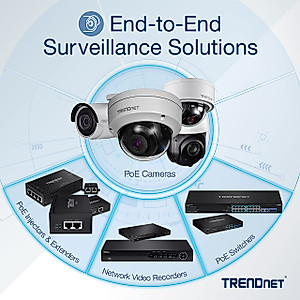 TRENDnet Indoor/Outdoor 3MP Motorized PTZ Dome Network Camera, 4X Optical Zoom, 16x Digital Zoom, Autofocus, IP66 Housing, Free iOS and Android Mobile apps, ONVIF Profile S, TV-IP420P