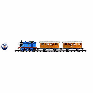 Lionel Battery-Operated Mattel Thomas & Friends Toy Train Set with Locomotive, Train Cars, Track & Remote with Authentic Train Sounds, & Moving Eyes for Kids 4+