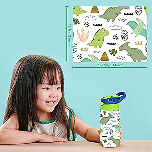 XccMe Kids Sublimation Tumbler,12oz Sublimation Water Bottle Blanks,Straight Stainless Steel Todder Sippy Cup,Double Wall Insulated Sippy Tumbler with Handle,Shrink Films,Leak Proof (Blue)