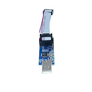 HiLetgo 51 AVR ATMEGA8 Programmer USBasp USB ISP 10 Pin USB Programmer 3.3V/5V with Cable