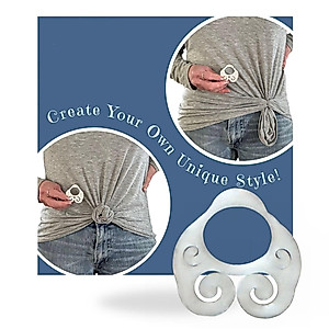 Massbea Cinch Clip, Add Fun, Fit, and Flair to, Shirt Clip for Women Clothing, Cinch Clip, Cinch Clip Easy Install Easy to Use 2PCS