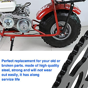 YOXUFA 40/41/420 Chain 40T Tooth Mini Bike Sprocket 40mm Bore for Coleman BT200X CT200U CT200U-EX Baja Warrior TrailMaster Massimo MB165 MB200 Predator 212 196cc 200cc 6.5hp Powersports Go Kart Parts