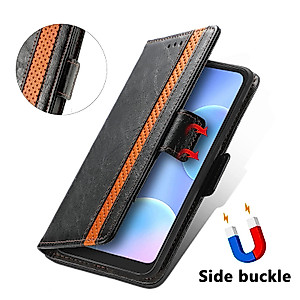 Compatible with Oppo Reno2 Cover,Compatible with Oppo Reno 2 PU Leather Card Slot Magnetic Closure Flip Stand Wallet Protective Case HEI