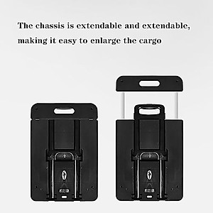 Platform Truck Portable Platform Truck Metal Flat Handtruck Load 110lb Folding Push Cart Small Moving Dolly Cart for Household Luggage Cart Reliable