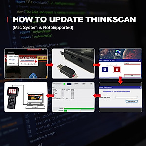 ThinkScan OBD2 Scanner Diagnostic Scan Tool Compatible for GM, Car Code Reader SAS ETS EPB Oil Light Reset Service for GM Vehicles After 1996 (for Buick/Chevrolet/Cadillac/GMC), Lifetime Free Update