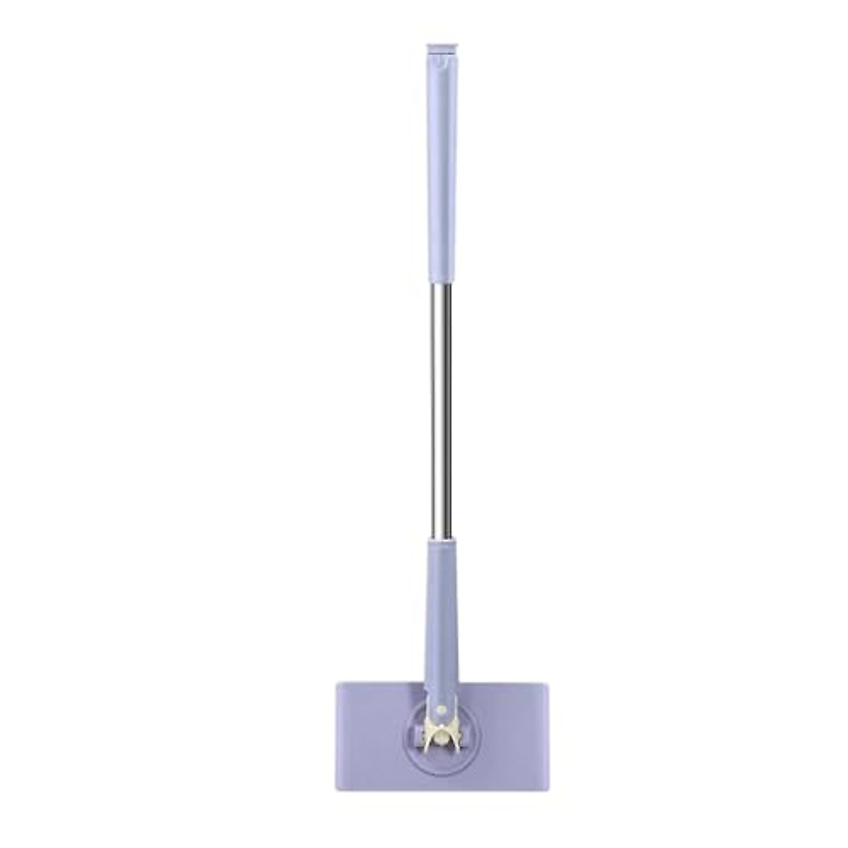 Automatic Cloth Changing Mini Mop, Hands-Free Mini Mop, 360°Rotating Head Portable Push-Pull Handle Design, Hands-Free Mini Mop Compatible with Face Towels, for Bathroom, Kitchen (Purple)