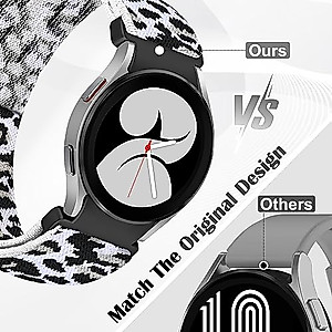 Compatible with Samsung Galaxy Watch 5 40mm 44m /Galaxy Watch 4 Band 40mm 44m/Watch 5 Pro Band 45mm/Watch 4 Classic Strap 42mm 46mm, 20mm Soft Elastic Wristband Women Men (5 Pack)