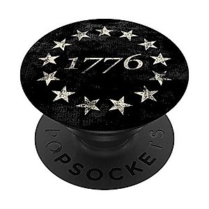 13 Star Flag Betsy Ross Distressed American Flag 1776 PopSockets Swappable PopGrip
