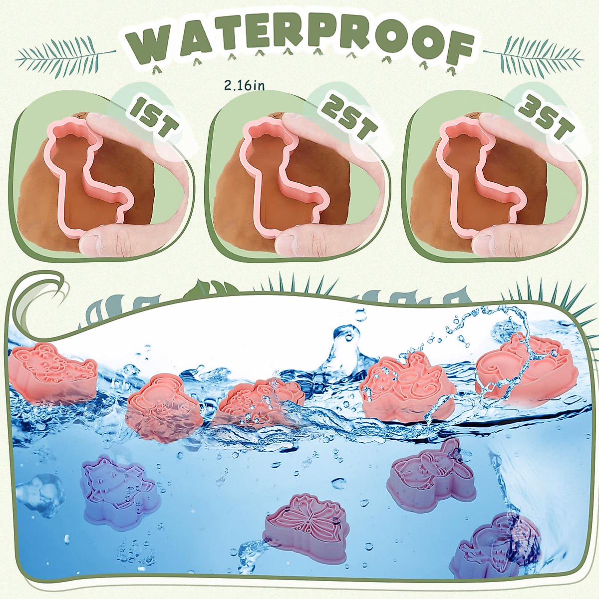 16 Pcs Animal Cookie Cutters with Plunger Stamps Set 3D Animal Shape Cookie Cutters Animal Embossing Cutter for Biscuit Fondant Cheese Baking Molds Forest Animal Biscuit Baking for DIY (Animals Style)