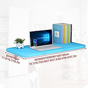 Laundry Folding Table, Wood Wall Mounted Table, Bracket Heavy Duty Stable Sturdy Wall Table, Floating Folding Table, Sturdy Hanging Table for Apartment, Study, Bedroom Kitchen Room Restaurant ( Color