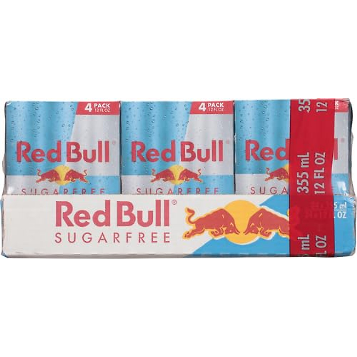 Red Bull Sugar Free Energy Drink, 12 Fl Oz, 24 Cans (6 Packs of 4)