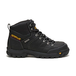 Cat Footwear Men's Threshold Waterproof Steel Toe Work Boot, Black, 11