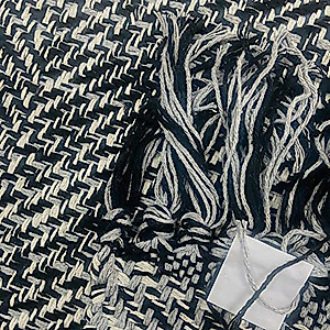 Boho Kitchen Runner Rug 2x4.3, 100% Cotton Hand-Woven Washable Rug with Tassels Modern Farmhouse Bathroom Rug for Bedroom Laundry Kitchen Hallway Entryway, Black