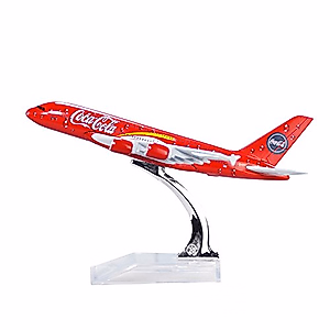 24-Hours Coca Aerospace A380 Alloy Flying Model Aircraft Child Birthday Gift Plane Models chiristmas Gift 1:400