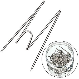 Fabric Panel Wall Hooks Panel Wire Hooks with Clear Storage Box for Interior or Exterior Decor at Home, School, Office, DIY for Party or Holiday (36)