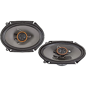 Alphasonik AS68 6x8 inch 350 Watts Max 3-Way Car Audio Full Range Coaxial Speakers with Universal Mounting Holes for Easy Installation
