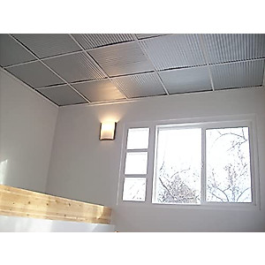 Colorado Steel Corrugated Metal Ceiling Tiles (10, Galvalume)