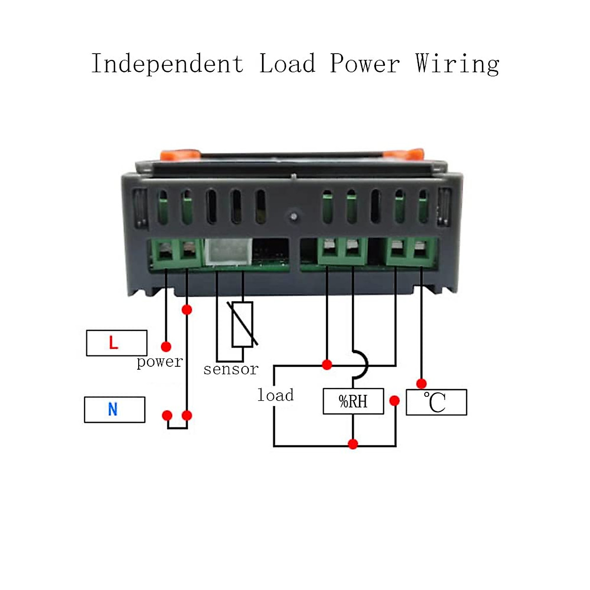STC-3028 AC 220V DC 12V 24V Dual Digital Thermostat Temperature Humidity Controller Thermometer Hygrometer Incubator Controller (110-220V)