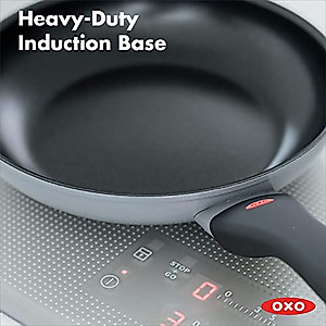 OXO SoftWorks Hard Anodized 11" Wok Pan with Helper Handle, 3-Layered German Engineered Nonstick Coating, Dishwasher Safe, Gray