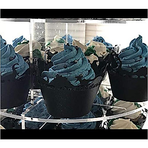 black Dinosaur Laser cut Cupcake Wrapper Cup Cake Baking Muffin 60pcs
