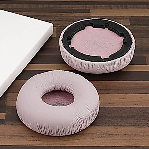 Geekria NOVA Leatherette Replacement Ear Pads for JBL T600BTNC, Tune 600BTNC Headphones Ear Cushions, Headset Earpads, Ear Cups Cover Repair Parts (Pink)