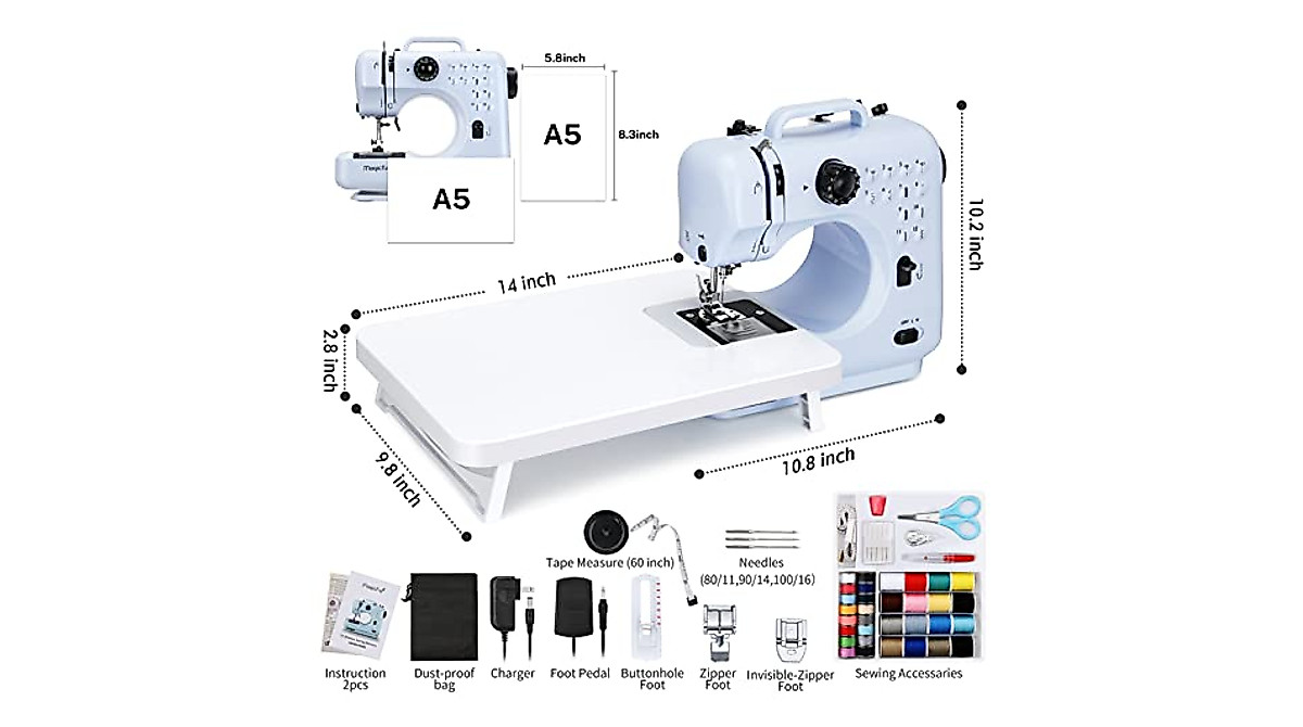 Magicfly Mini Sewing Machine – 12 Stitch Options