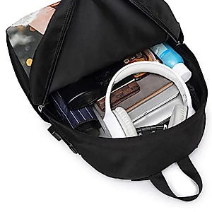AHOBAGGA Custom Backpack Personalized Large Capacity Shoulder Traveling Bag Add Your Customized Photo Picture Text Casual Backpack Travel Knapsack Standard Size For Learning Travel Work