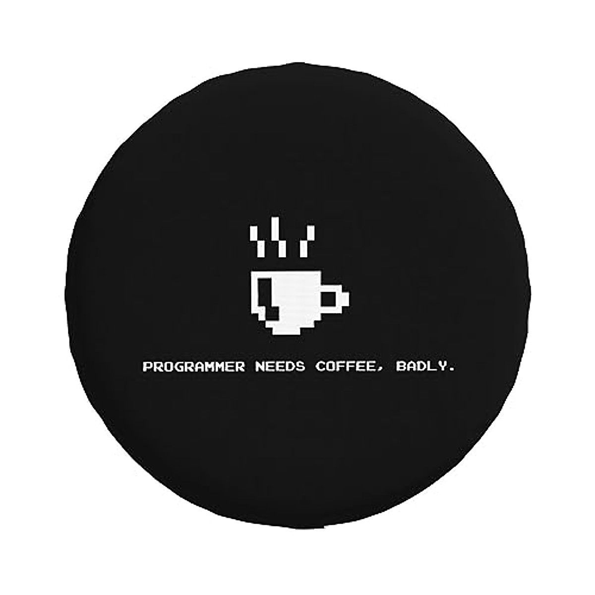 Programmer Needs Food Badly,Funny Tire Cover Universal Fit Spare Tire Protector for Truck, SUV, Trailer, Camper, Rv