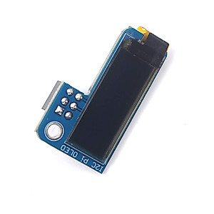 Stemedu 2PCS PiOLED 0.91inch OLED Display Module 128X32 SSD1306 White for Raspberry Pi 4B/3B/3B+/2B/B/Zero