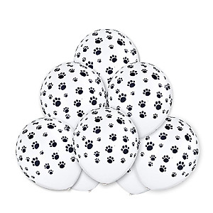 Paw Balloons 12 Inch Puppy Dog Paw Print Latex Party Supplies Round Latex Toys 20pcs/Pack