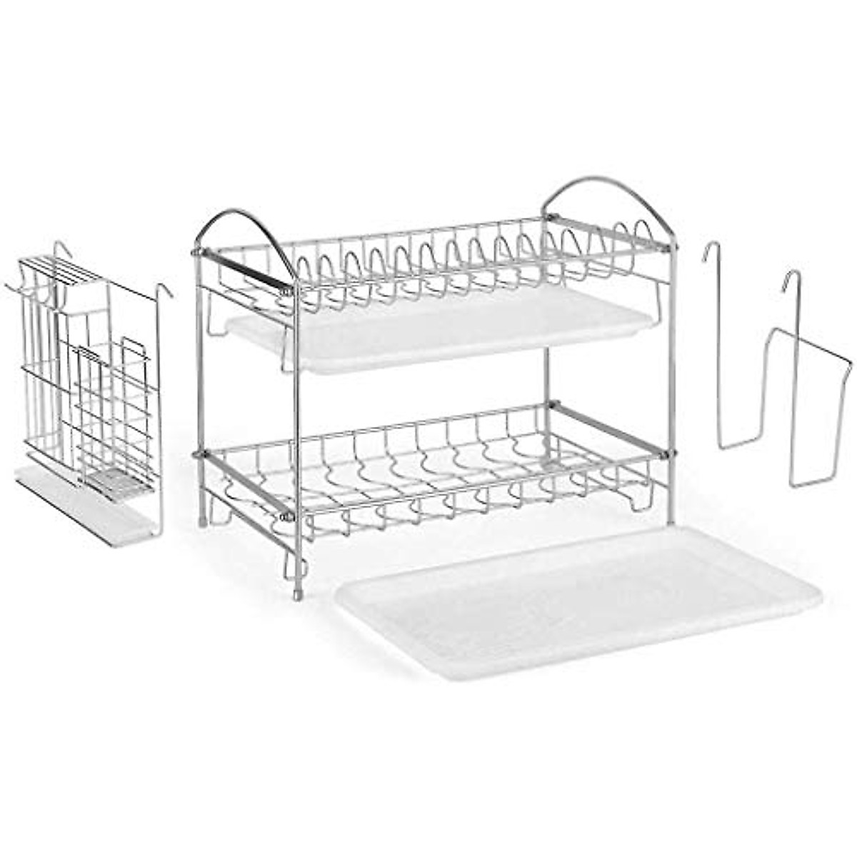 SDGH Stainless Steel Dish Rack - Double-Layer Multi-Function Dish Rack Drain Rack