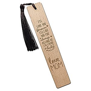 Love You Forever I'll Like You for Always As Long As I'm Living My Baby Funny Inspirational Bookmark, Funny Reader Gifts, Reading Gifts, Gift for Men and Women Boys Girls Adults and Friends