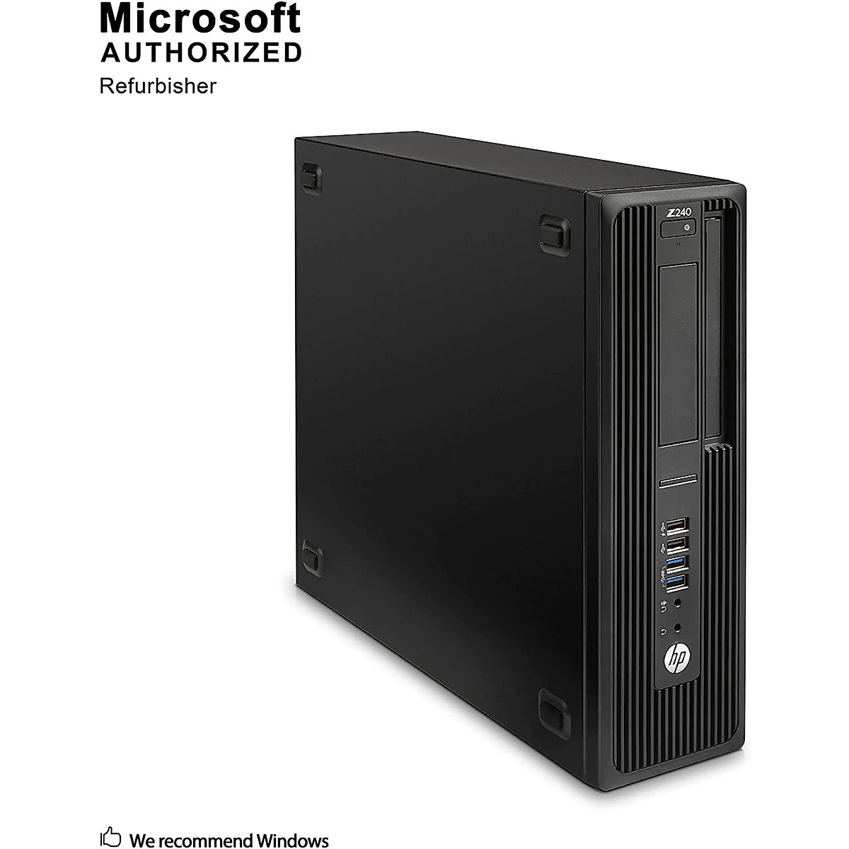 HP Z240 SFF Workstation Desktop PC, Intel Core i7-6700 up to 4.20GHz Processor, 32GB RAM, 1TB SSD, WiFi & Bluetooth, HDMI, Windows 10 Pro (Renewed), Black