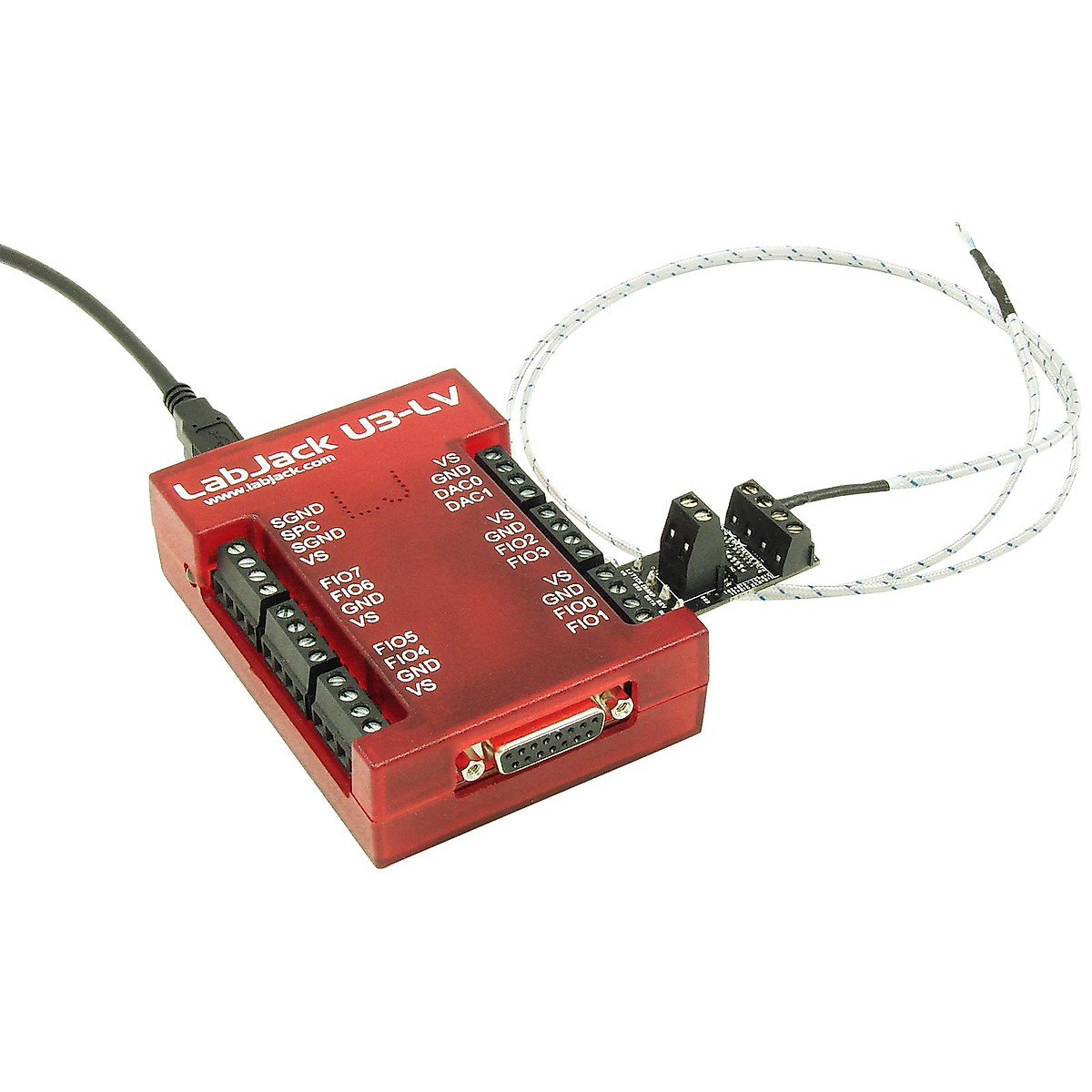 Lab jack Low-Voltage U3-LV USB Module - High-Speed Data Acquisition DAQ Device with 4 Analog Inputs – Digital I/O and Flexible I/O Channels - Compatible with Third party Software