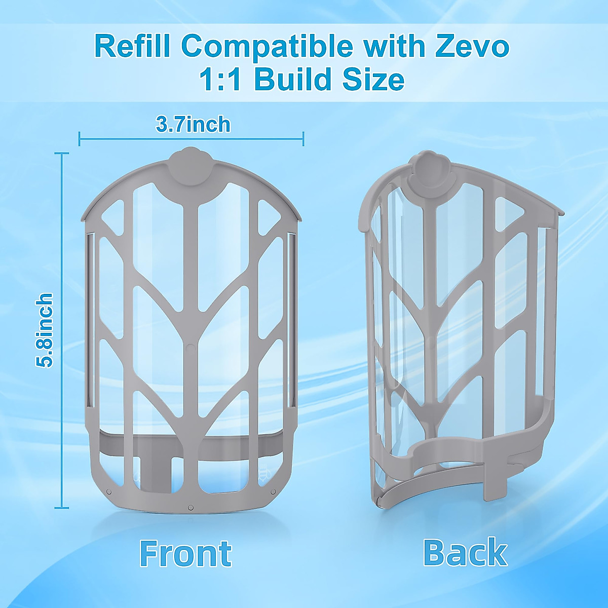 DJROLL 4 Pack Refill Cartridge Kit Compatible with Zevo M364, Replacement Refill for Zevo, Easy to Install (4 Refill Cartridges)