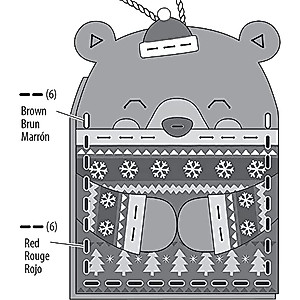 Dimensions 72-08291 DIY Christmas Ornaments and Gift Card Holders Felt Applique Kit, Sizes Vary, Multicolor, 4pcs