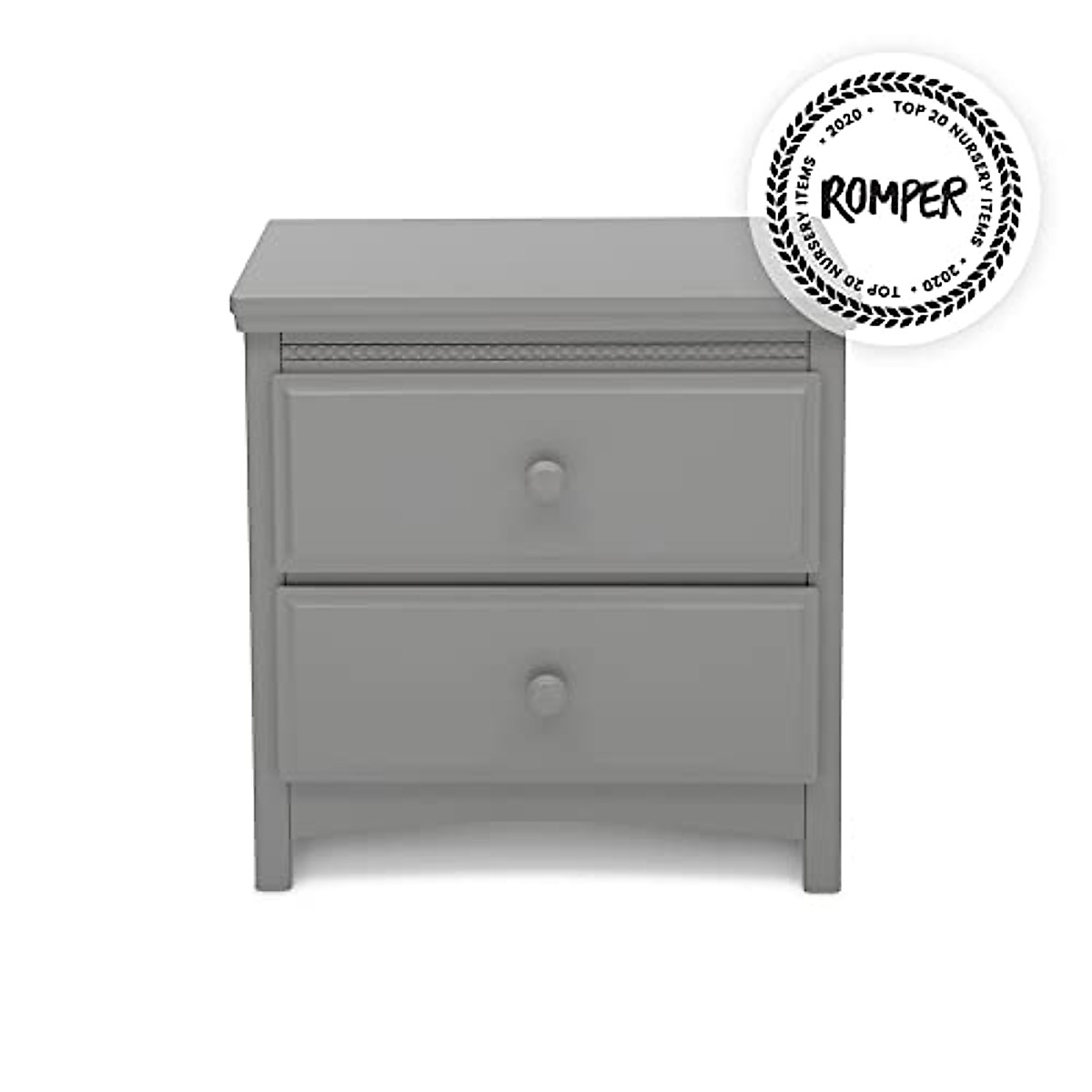 Delta Children Emerson Nightstand, Greenguard Gold Certified, Grey