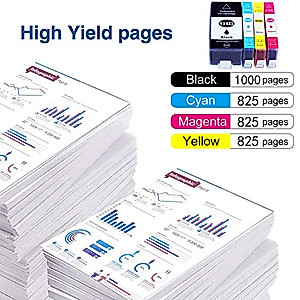 Tuobo Compatible Ink Cartridge Replacement for HP 934 XL 935 XL 934XL 935XL to use with Officejet 6230 6830 6815 6812 6835 6820 Printer (3 Color)