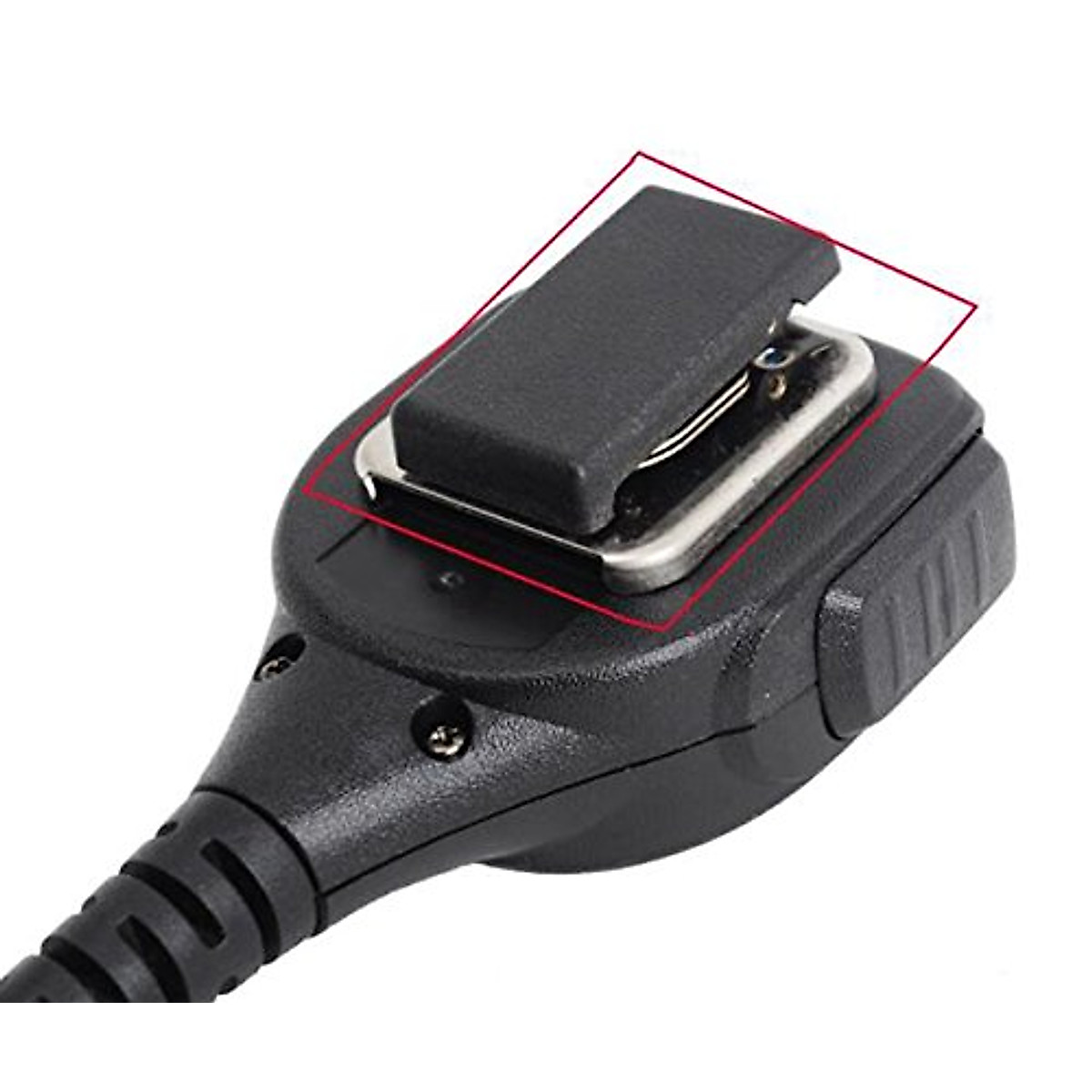 2Pack Belt Clip Compatible with Motorola Replacement Microphone Clip PMMN4013 PMMN4013A PMMN4021A PMMN4021 PMMN4022 PMMN4022A PMMN4025 PMMN4025A Handheld Speaker Microphone MIC Two Way Radio
