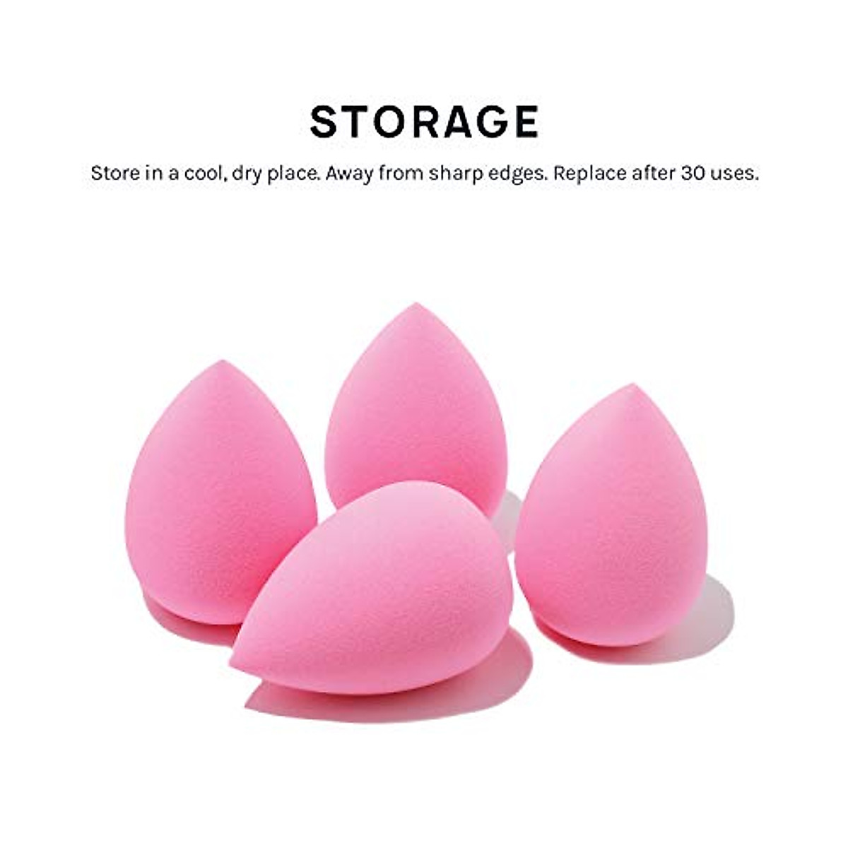 AOA Studio Collection Makeup Sponge Set Makeup Blender Latex Free and High-definition Set of 6 Makeup Blender For Powder Cream and Liquid, Super Soft Wonder Blender Beauty Cosmetic