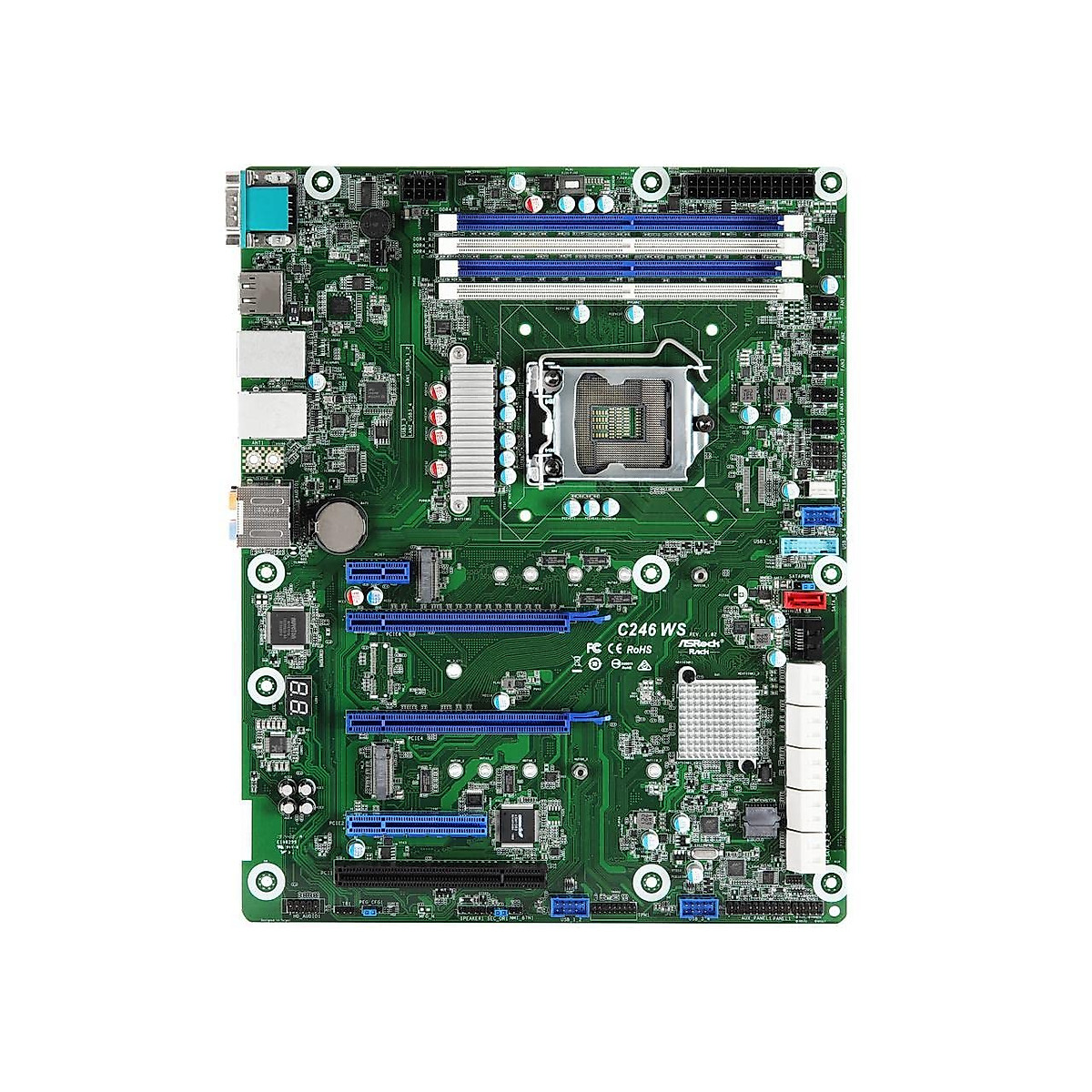 AsRock Rack ATX Server Motherboard LGA 1151 Intel C246 Model C246 WS